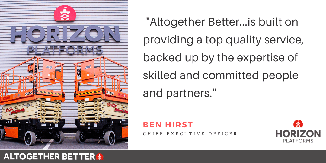 Introducing Altogether Better Powered Access | Horizon Platforms